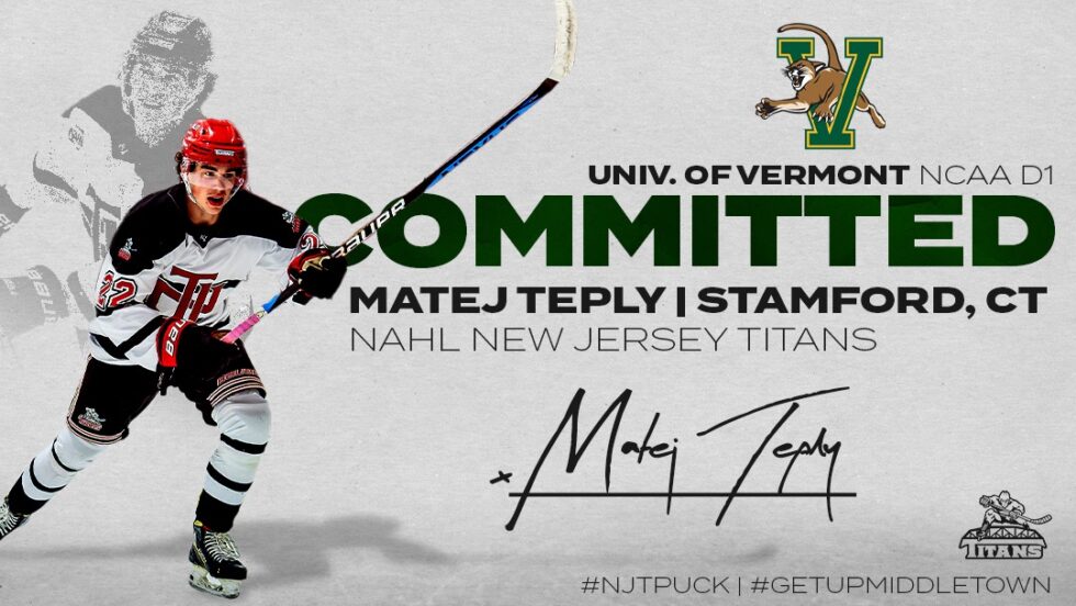 Teply Commits to Vermont - NEW JERSEY TITANS